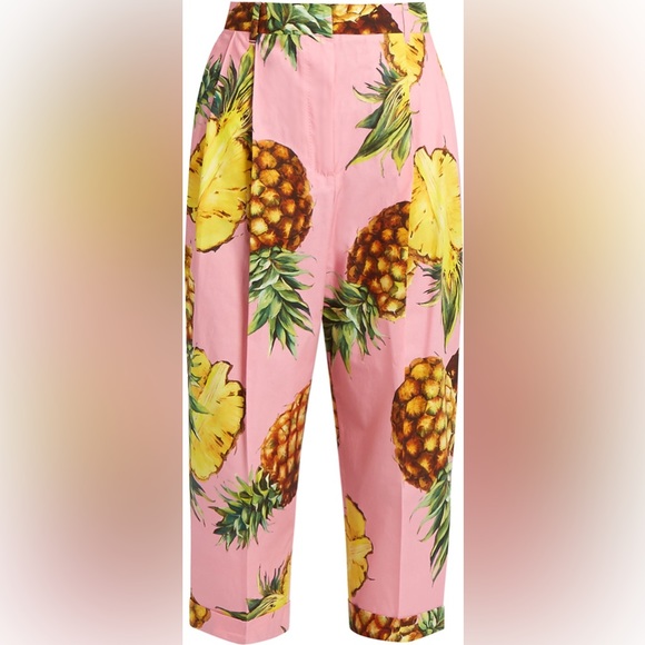 Dolce & Gabbana | Pants & Jumpsuits | Dolce And Gabbana Pineapple ...